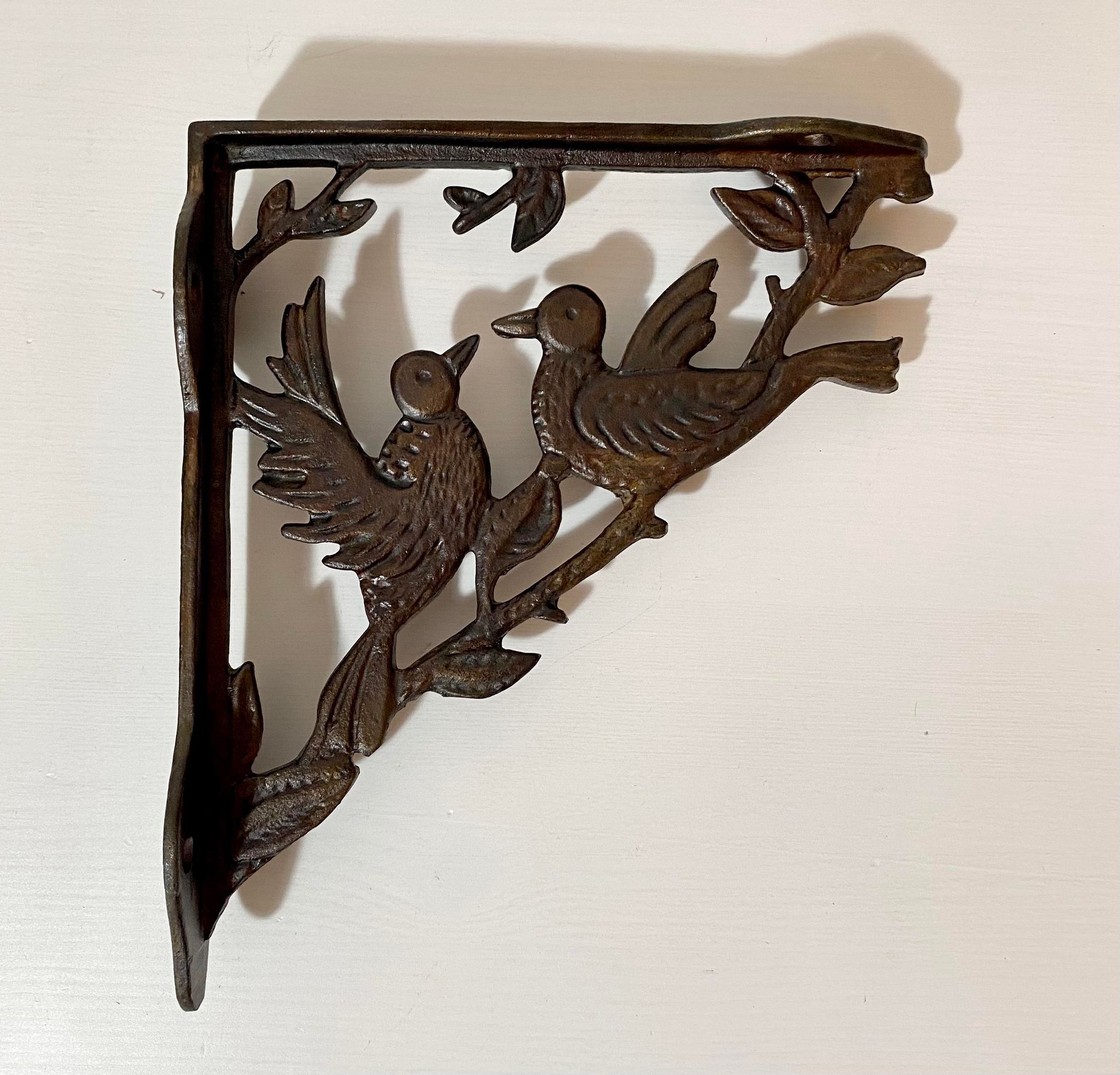 Pair of Cast Iron Bird Shelf Brackets - 2 pieces | Ebony & Ivy